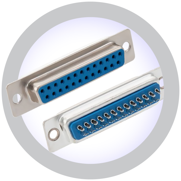 DB25 Female Connector Solder cup Free hanging - Custom Cables