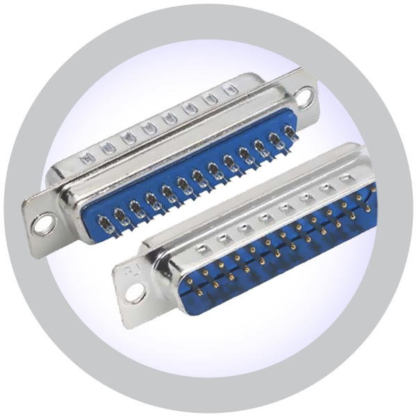 DB 25 Male Connector Solder cup - Custom Cables